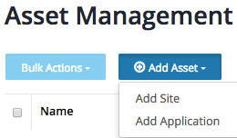 Adding a Site :: WhiteHat Security Docs